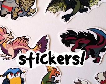 Monster Hunter Rise Sticker Set | Etsy