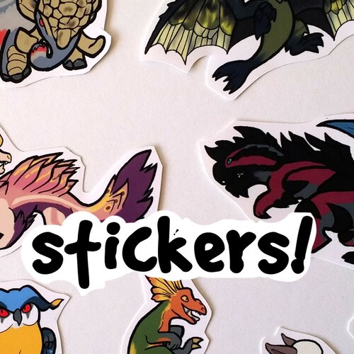 Monster Hunter World Endemic Life Sticker Set - Etsy