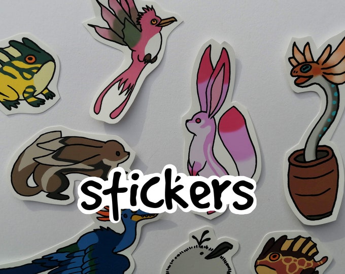 Monster Hunter World Endemic Life Sticker Set - Etsy