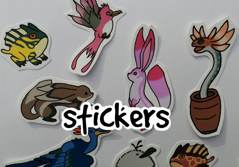 Monster Hunter World Endemic Life Sticker Set - Etsy