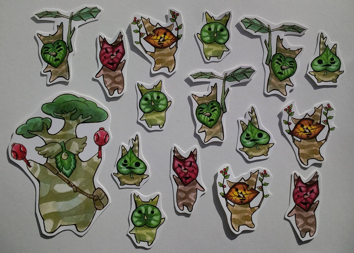 Korok Sticker Set Legend of Zelda Breath of the Wild - Etsy