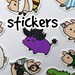 Monster Hunter Cute Poogie Stickers Pack of 16 Custom Made to Order ...