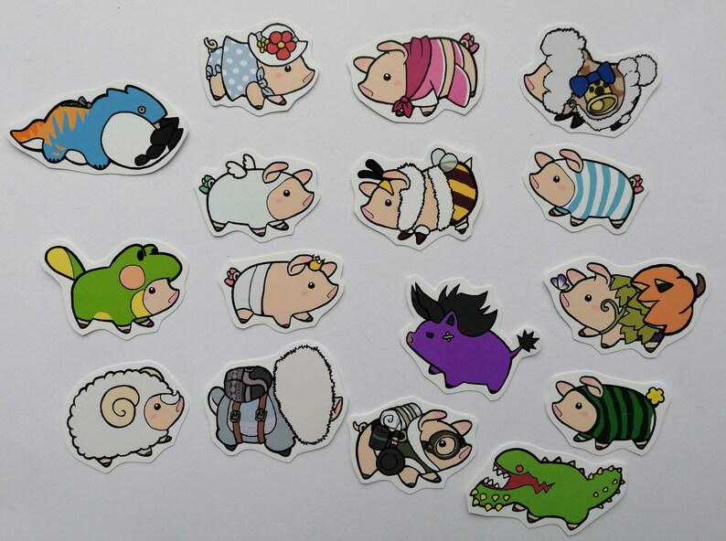 Monster Hunter Cute Poogie Stickers Pack of 16 Custom Made - Etsy