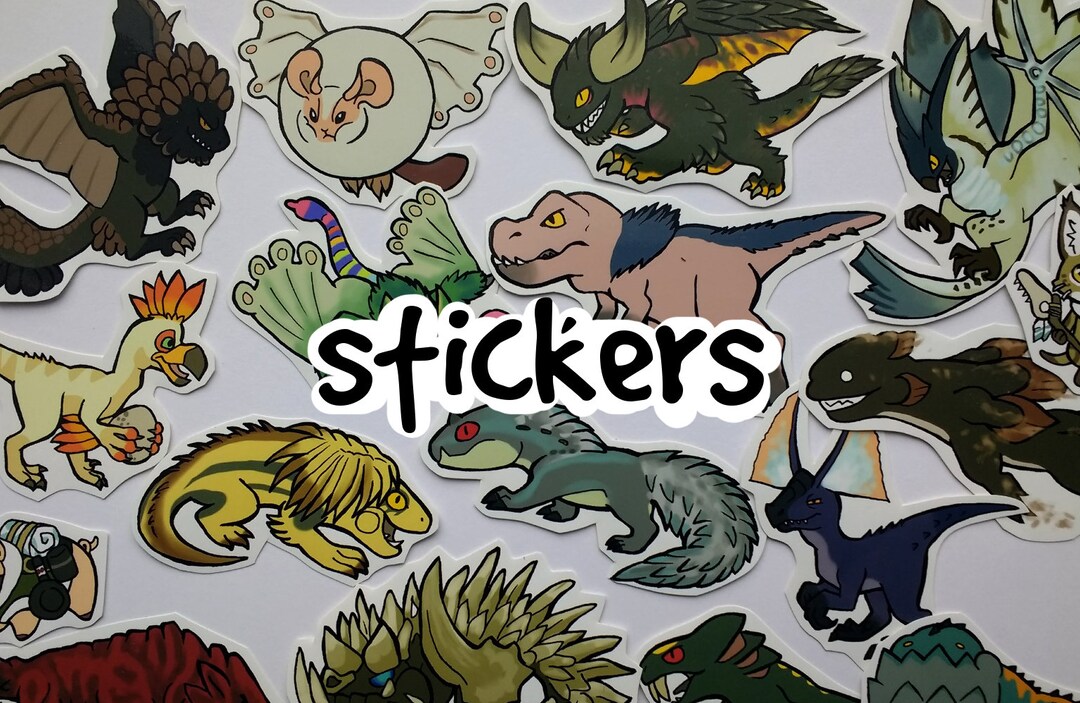 Monster Hunter World Sticker Set - Etsy