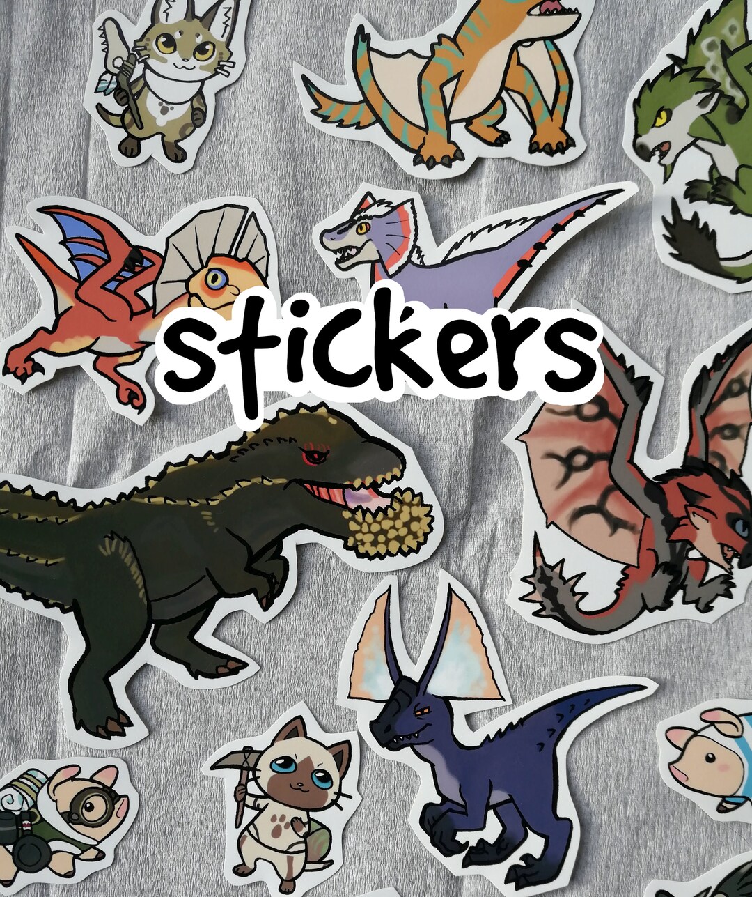 Monster Hunter Stickers average 15 Choose From Over 100 Designs - Etsy