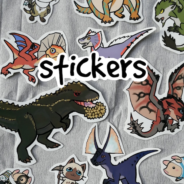Monster Hunter Stickers - Etsy