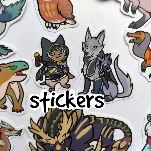 Monster Hunter Rise Sticker Set - Etsy