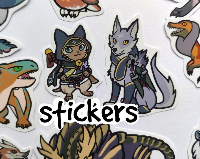 Monster Hunter Rise Sticker Set - Etsy