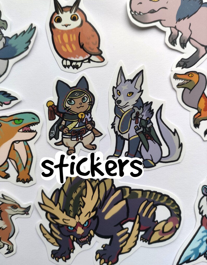 Monster Hunter Rise Sticker Set - Etsy