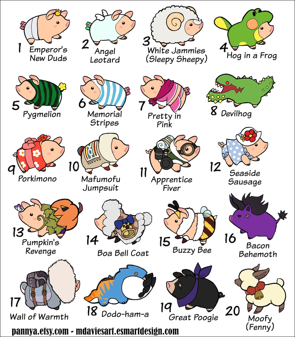 Monster Hunter Cute Poogie Stickers Pack of 16 Custom Made - Etsy