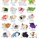 Monster Hunter Cute Poogie Stickers Pack of 16 Custom Made to Order ...