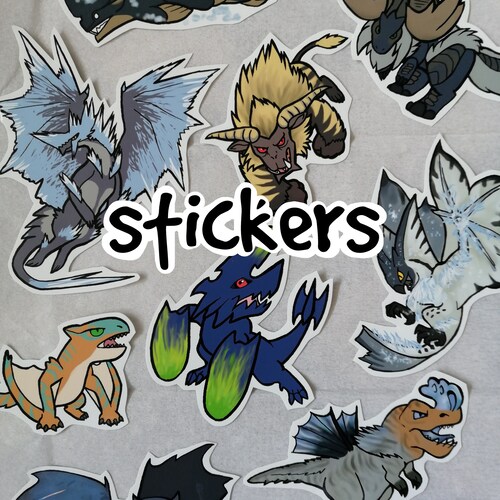 Monster Hunter World Endemic Life Sticker Set - Etsy
