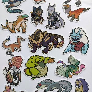 Monster Hunter Rise Sticker Set - Etsy