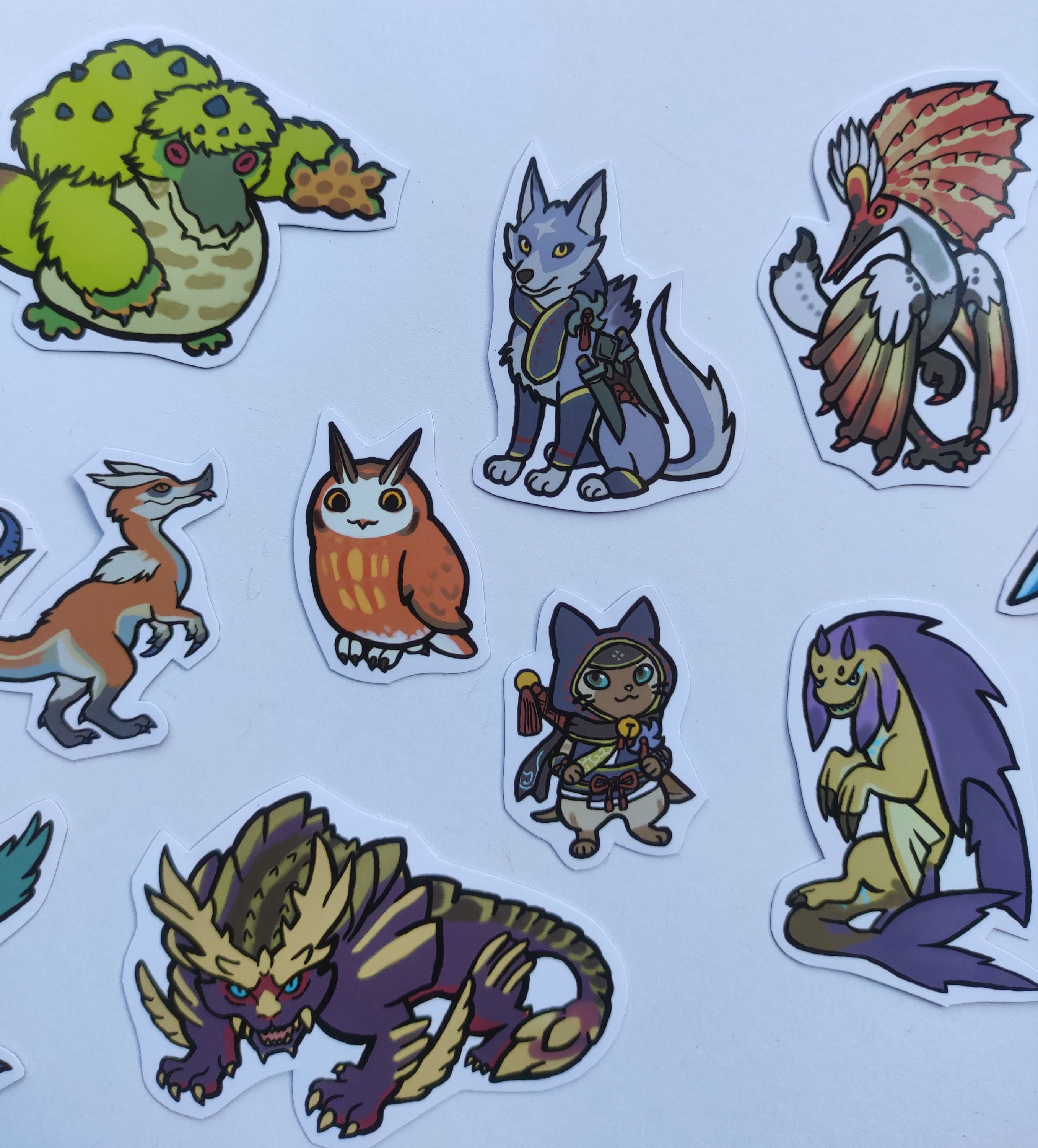 Monster Hunter Rise Cute Decorative Monster Magnets set of - Etsy Polska