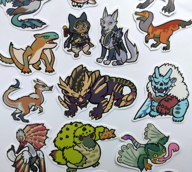 Monster Hunter Rise Sticker Set - Etsy
