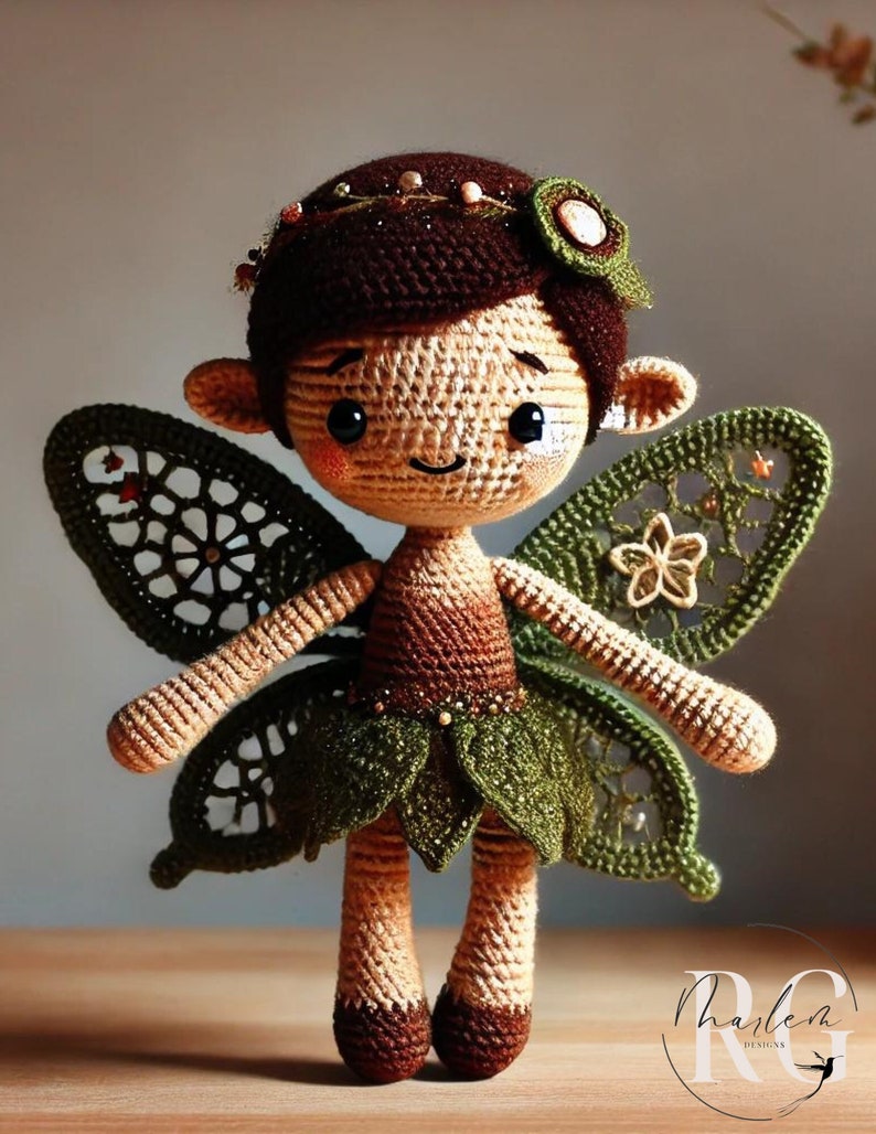 Magic Forest Fairy Crochet Pattern Amigurumi Woodland Fairy Doll ...