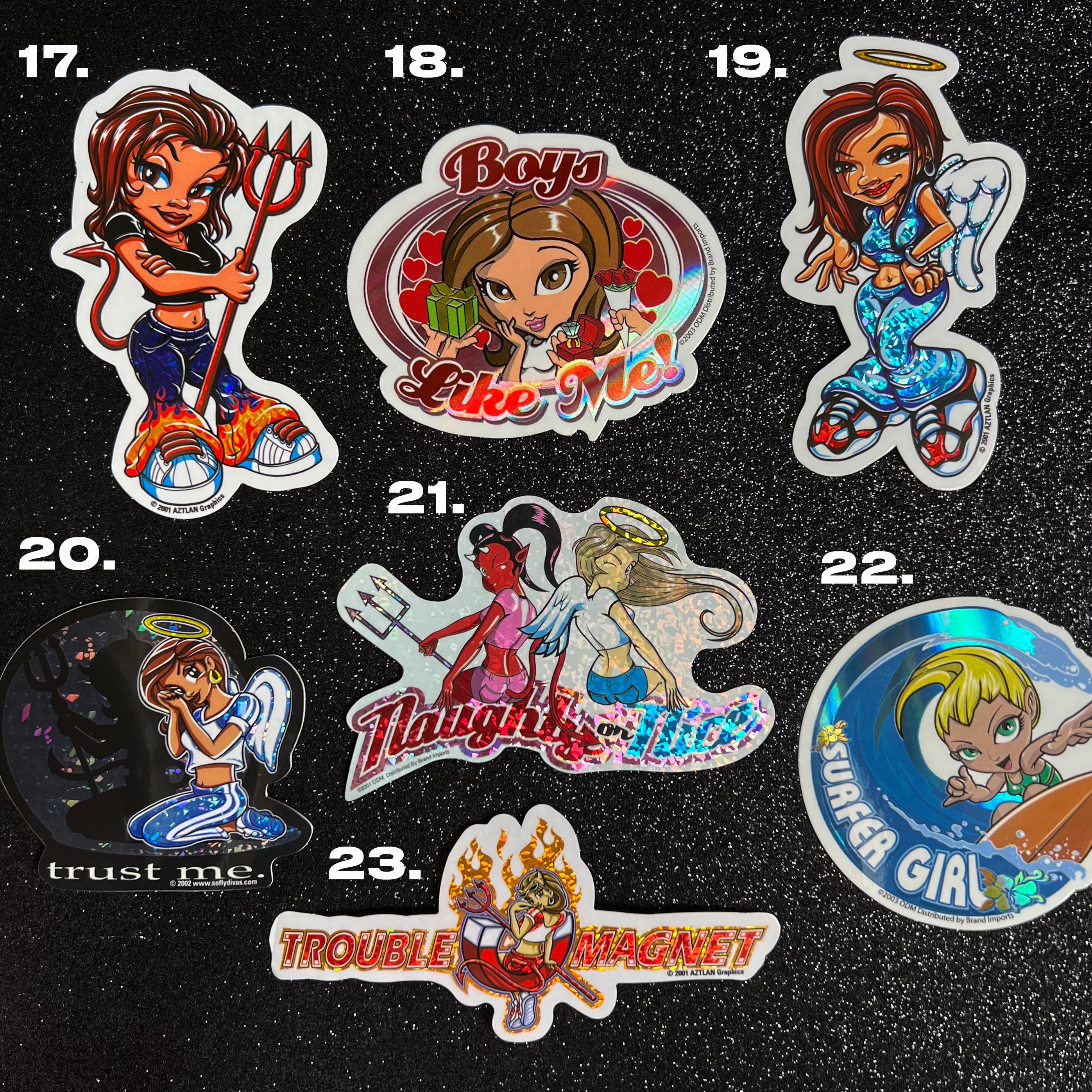 Vintage Y2K Assortment | Nostalgic Vending Machine Stickers | Multiple ...