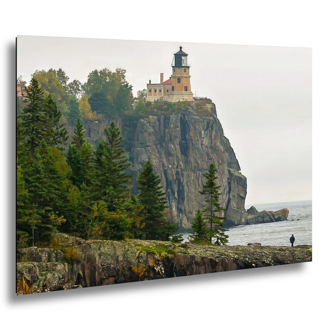 Split Rock Lighthouse Wall Art - Iconic Minnesota Coastal Landscape - Etsy