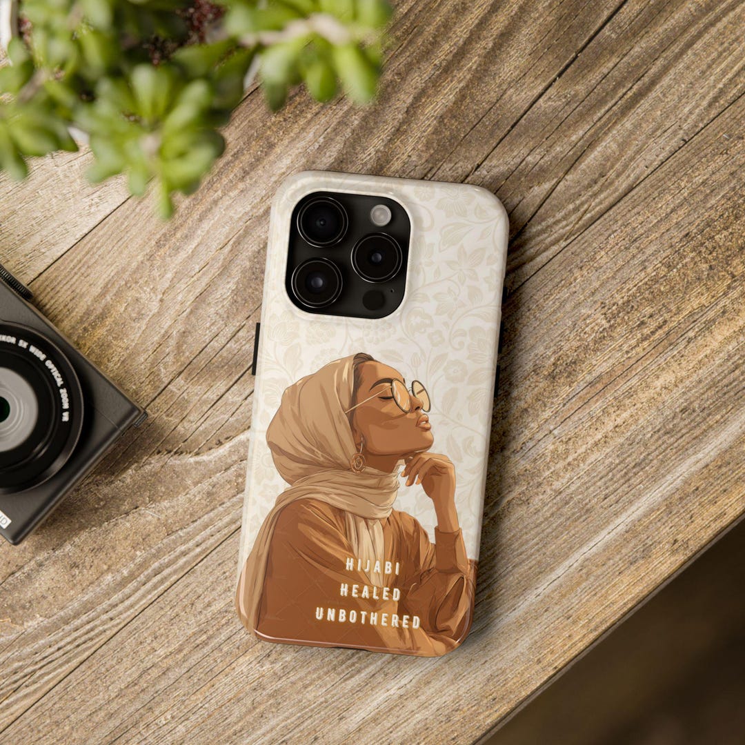 Hijabi Woman iPhone Case, Aesthetic Muslim Girl Phone Cover - Etsy