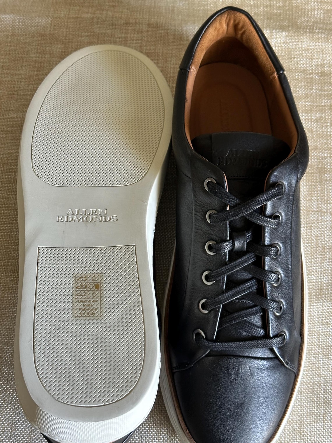 Allen Edmonds Flynn Leather Low-top Sneaker Men’s Sz. 13D - Etsy
