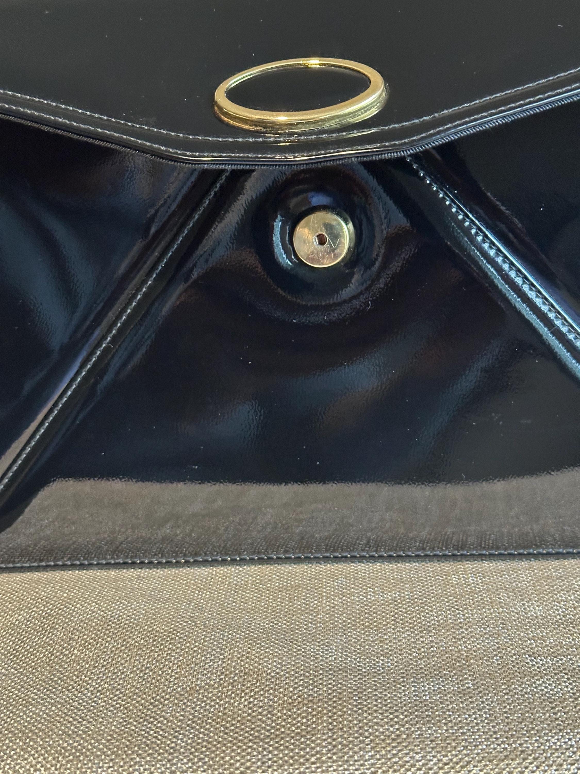 Vintage Lewis 1960’s Patent Leather Handbag - Etsy