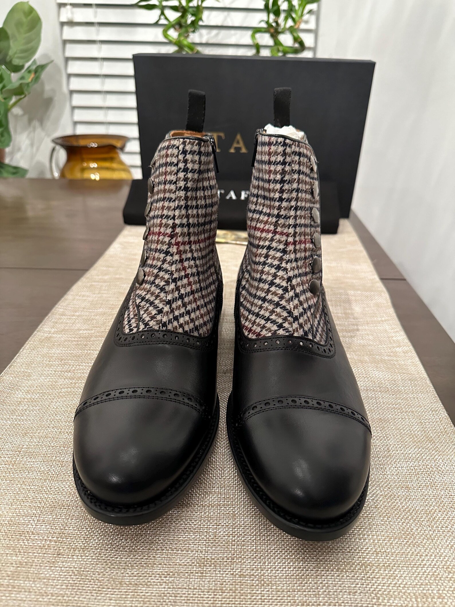 Taft Handcrafted Men’s Leather Short Boots Sz.8 - Etsy