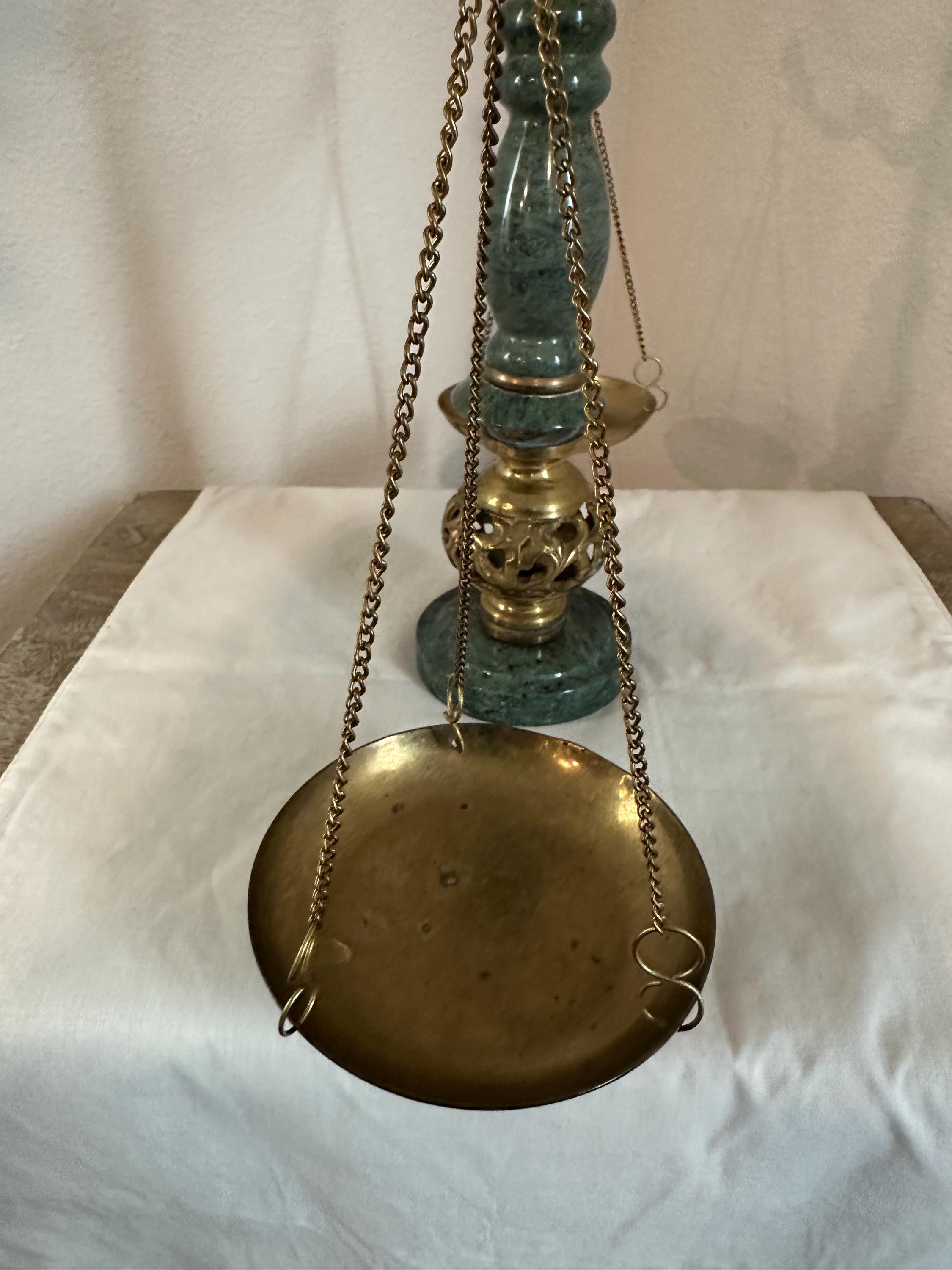 Vintage Japanese Marble & Bronze Balance Scale of Justice - Etsy