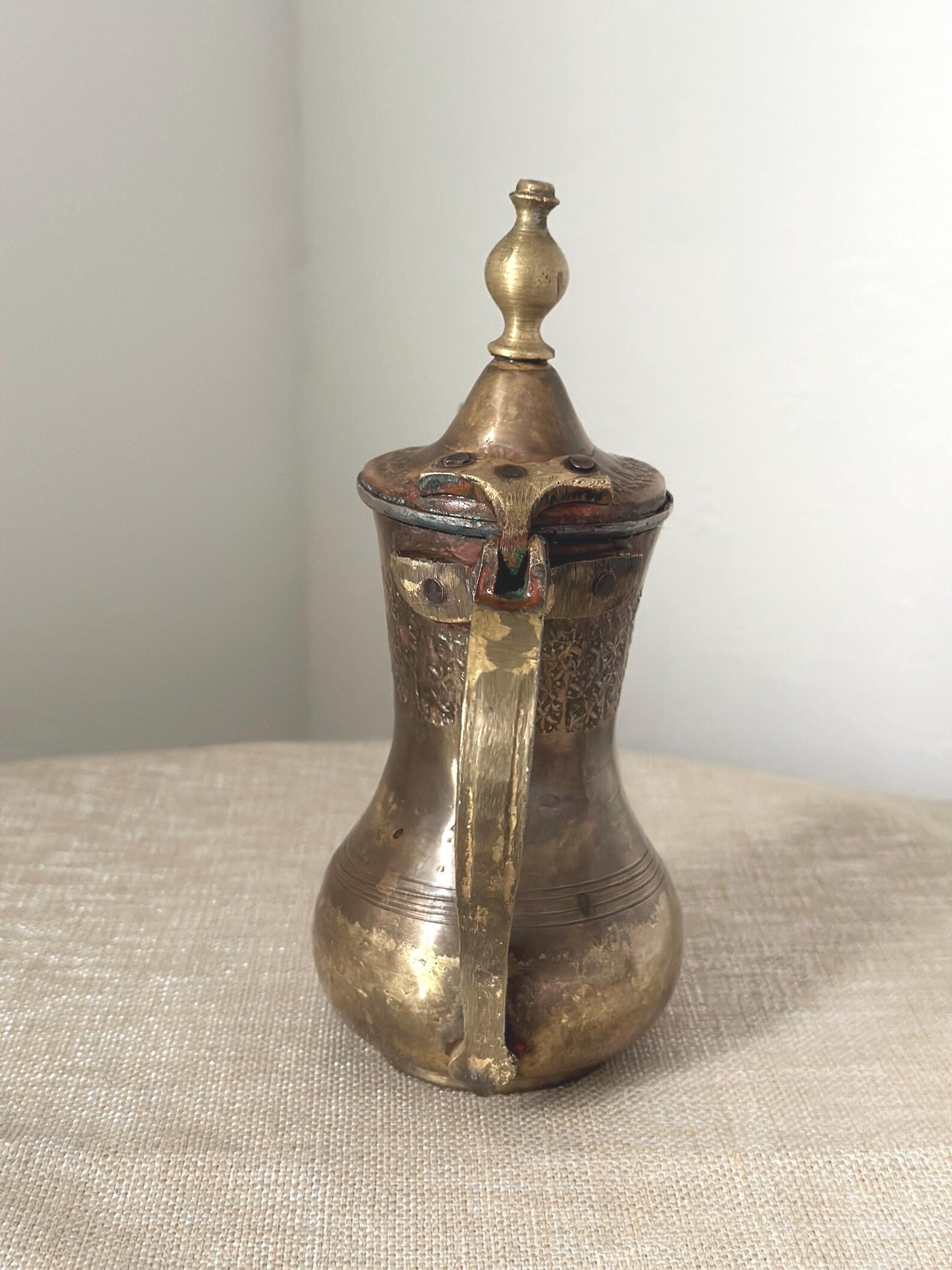 Vintage Brass Dallah Coffee Pot - Etsy