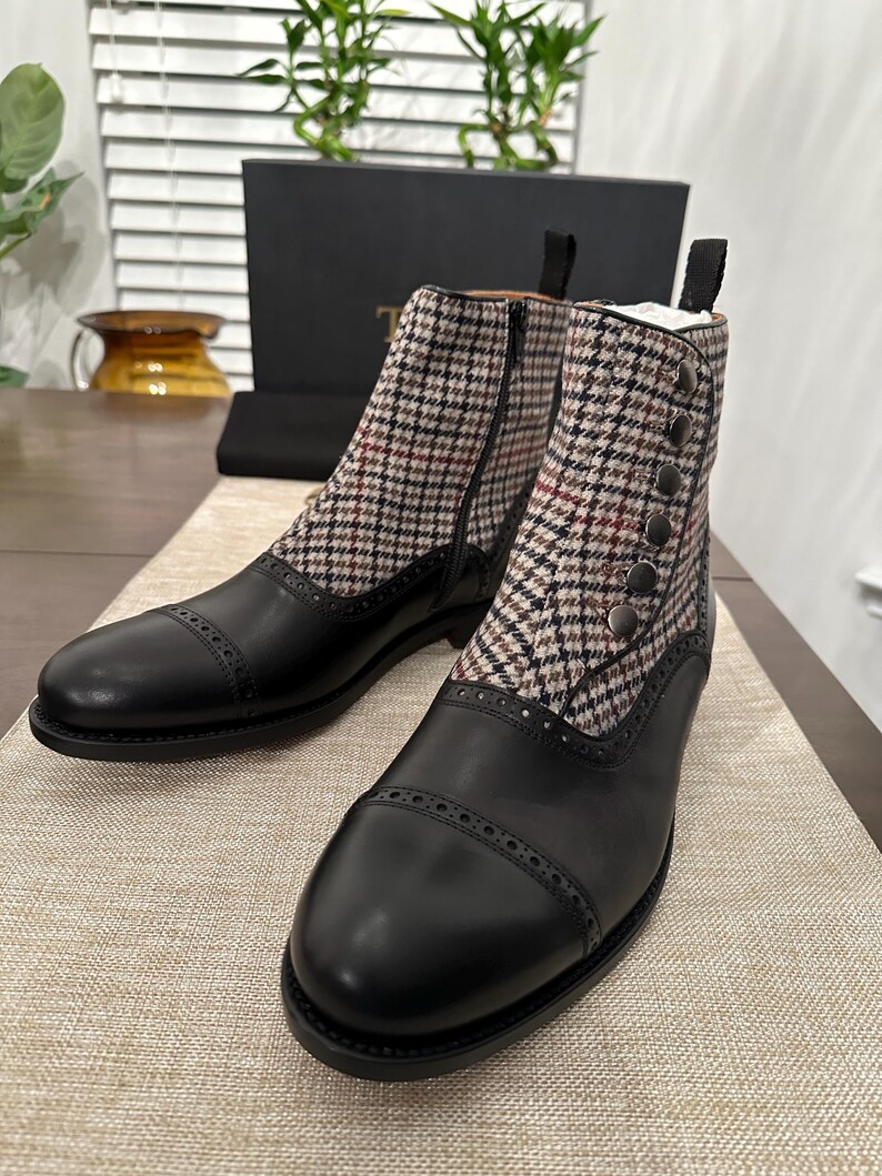 Taft Handcrafted Men’s Leather Short Boots Sz.8 - Etsy