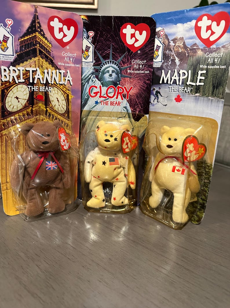 Vintage RMHC *very Rare* Ty Beanie Babies- (glory, Britannia & Maple ...