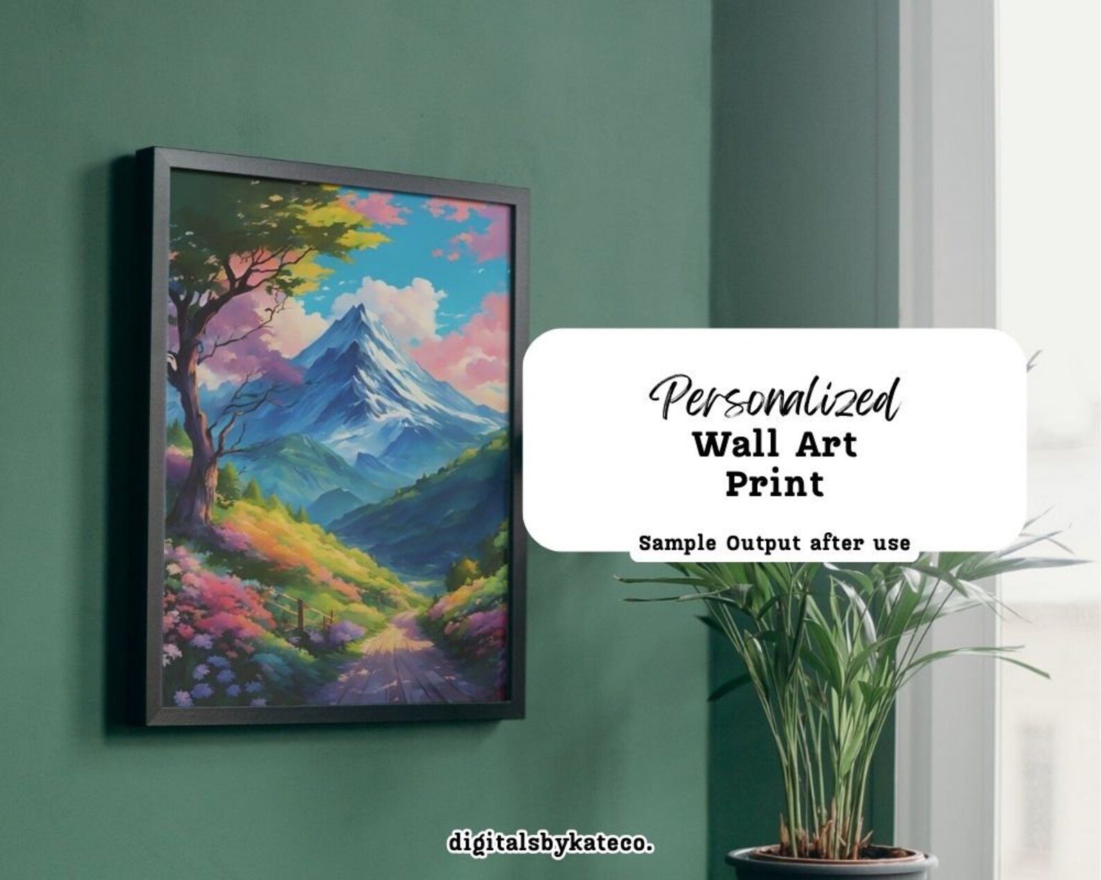 Anime Beautiful Landscape Backgrounds Wall Art Decor Gift for Anime ...