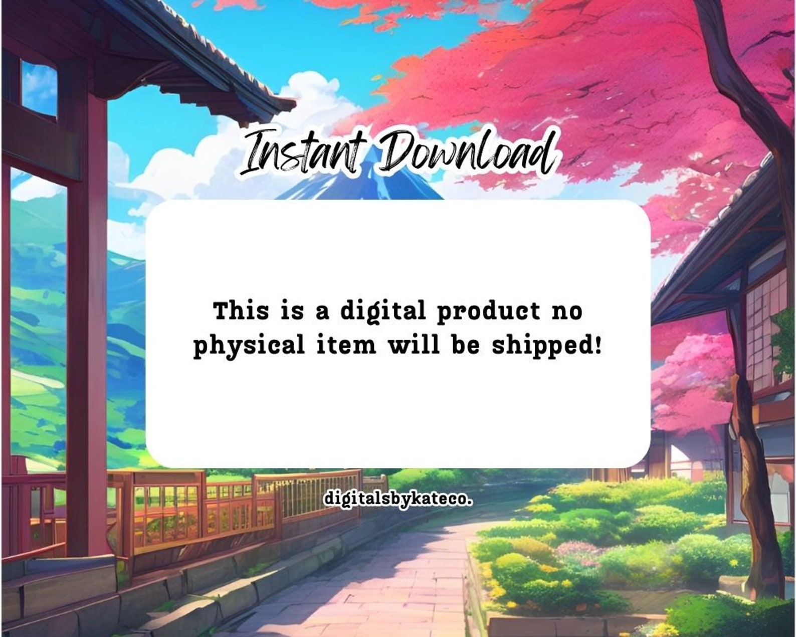 Anime Beautiful Landscape Backgrounds Wall Art Decor Gift for Anime ...