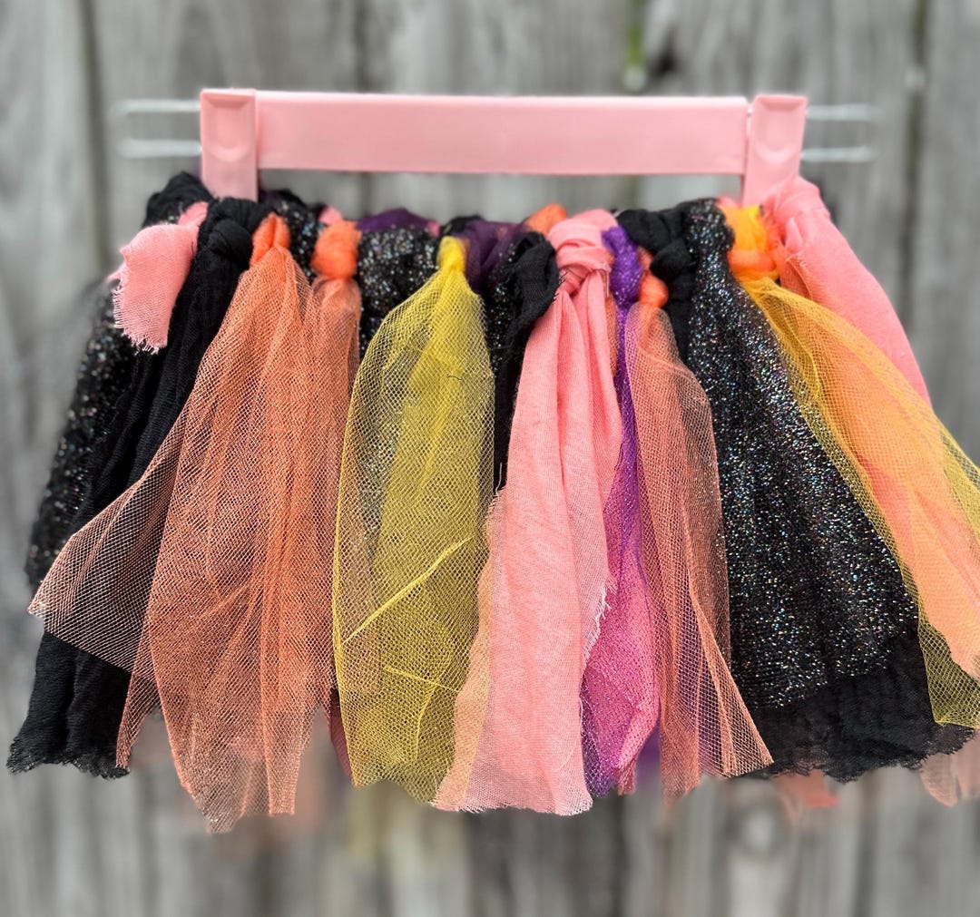 Witch Costume With Hat. Handmade. Halloween. Girls Tutu. Ballet Skirt ...