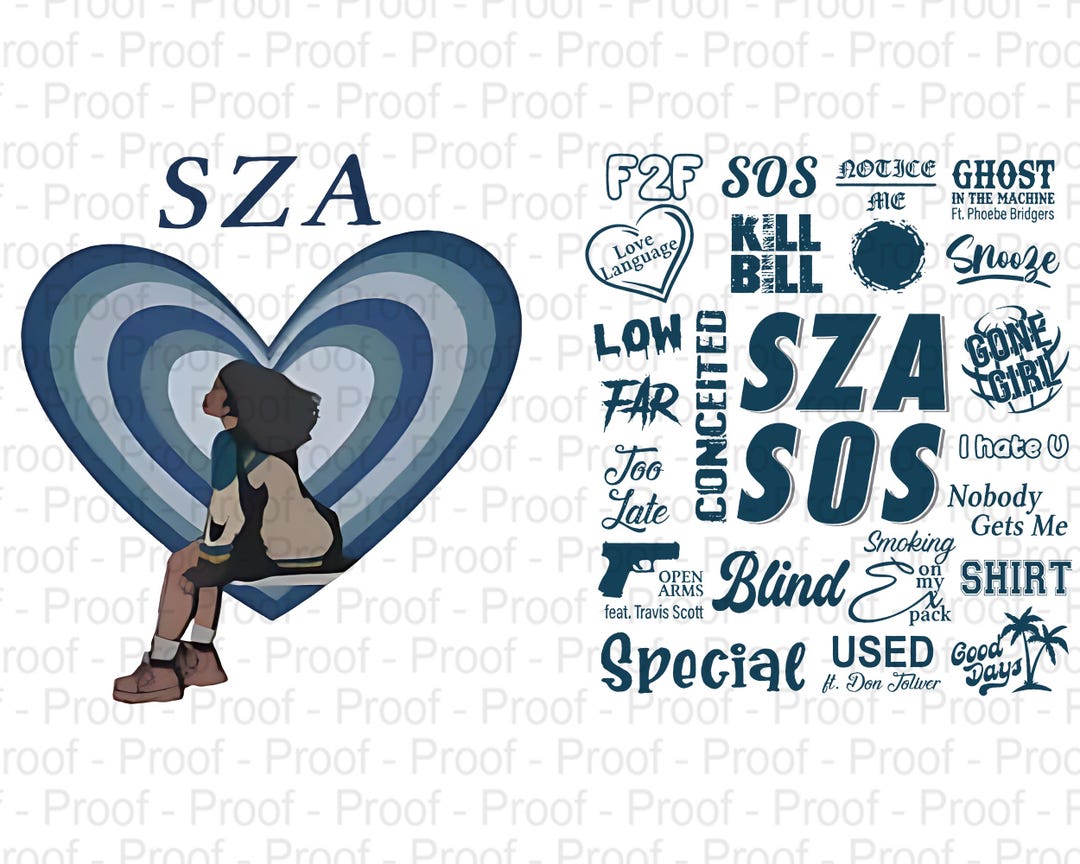 S.Z.A SOS PNG, Sza Full Tracklist Png, Sos Full Tracklist Png File ...