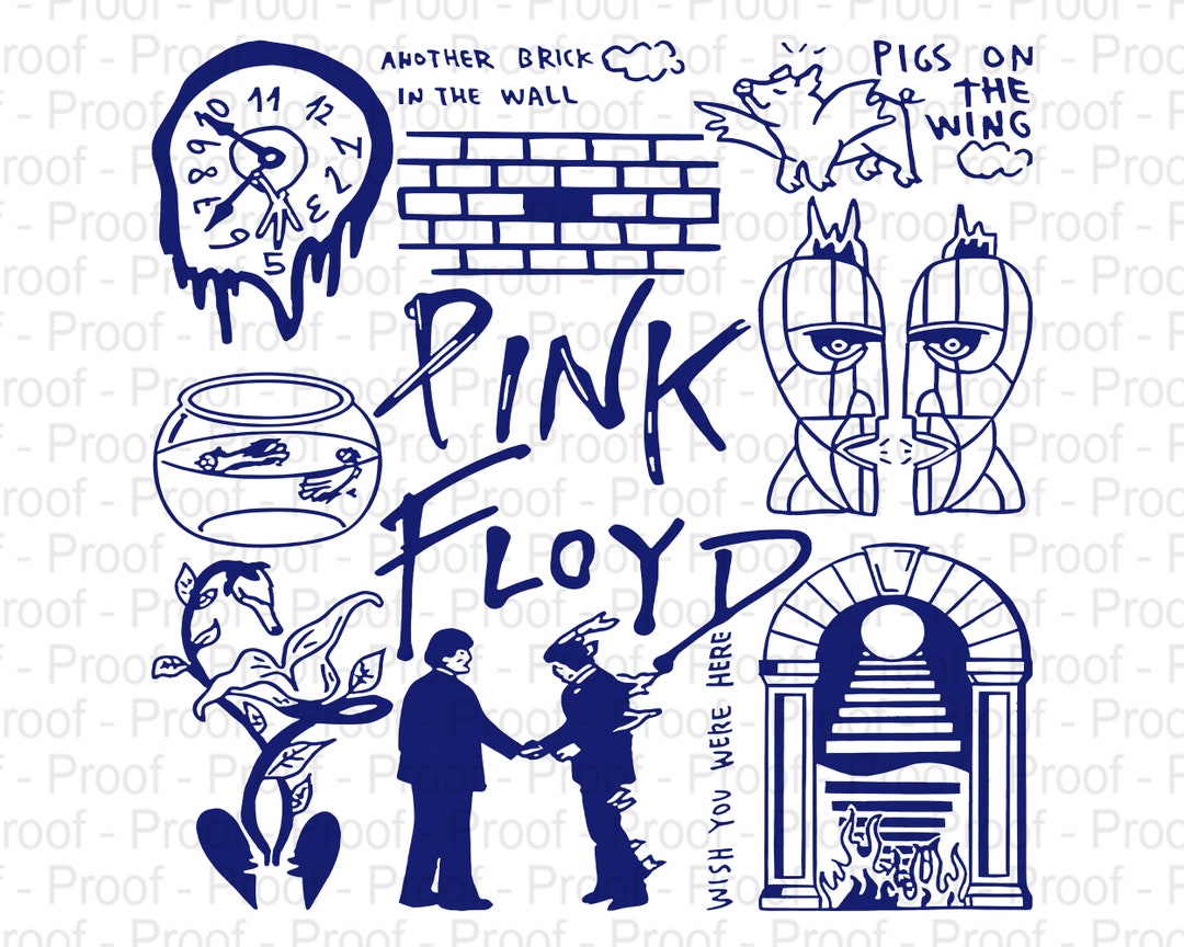 Pink Floyd Png, Pink Floyd Digital Download, Bootleg Mockups, Png T ...