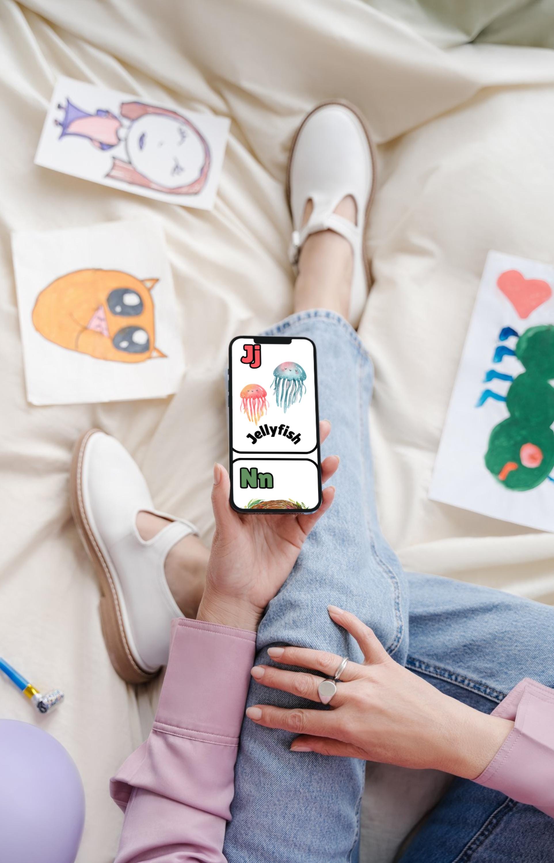 Toddler Alphabet Flashcards Printable | A–Z Flashcard Bundle With Cute ...