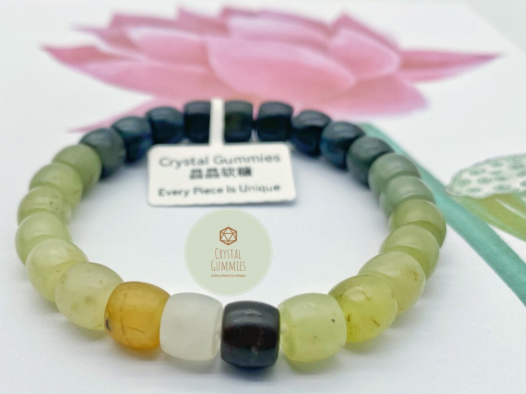 Certified Lou Lan Straight-cut Hetian Jade Bracelet - Etsy