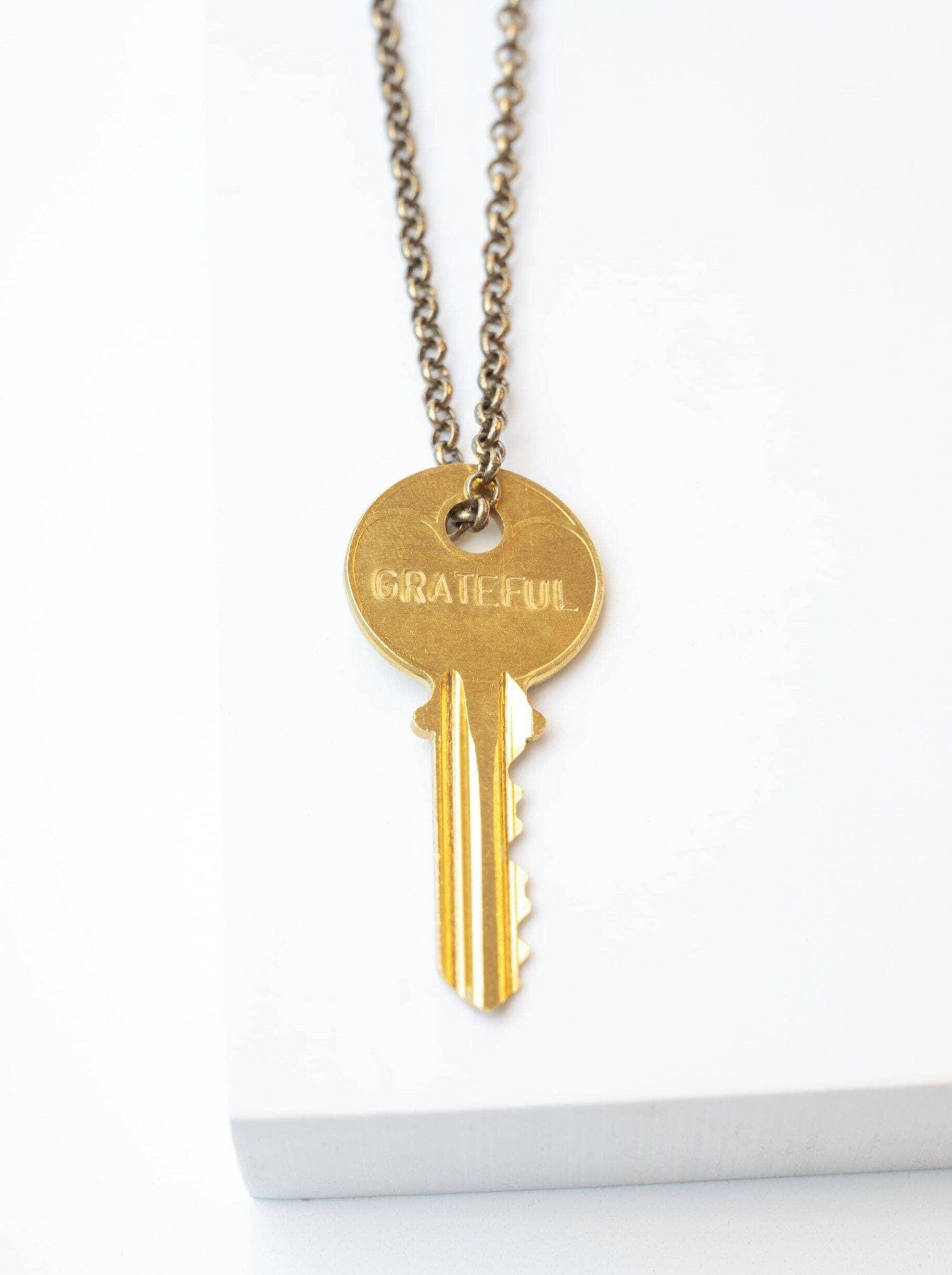 Classic Key Gold Chain Necklace - Etsy