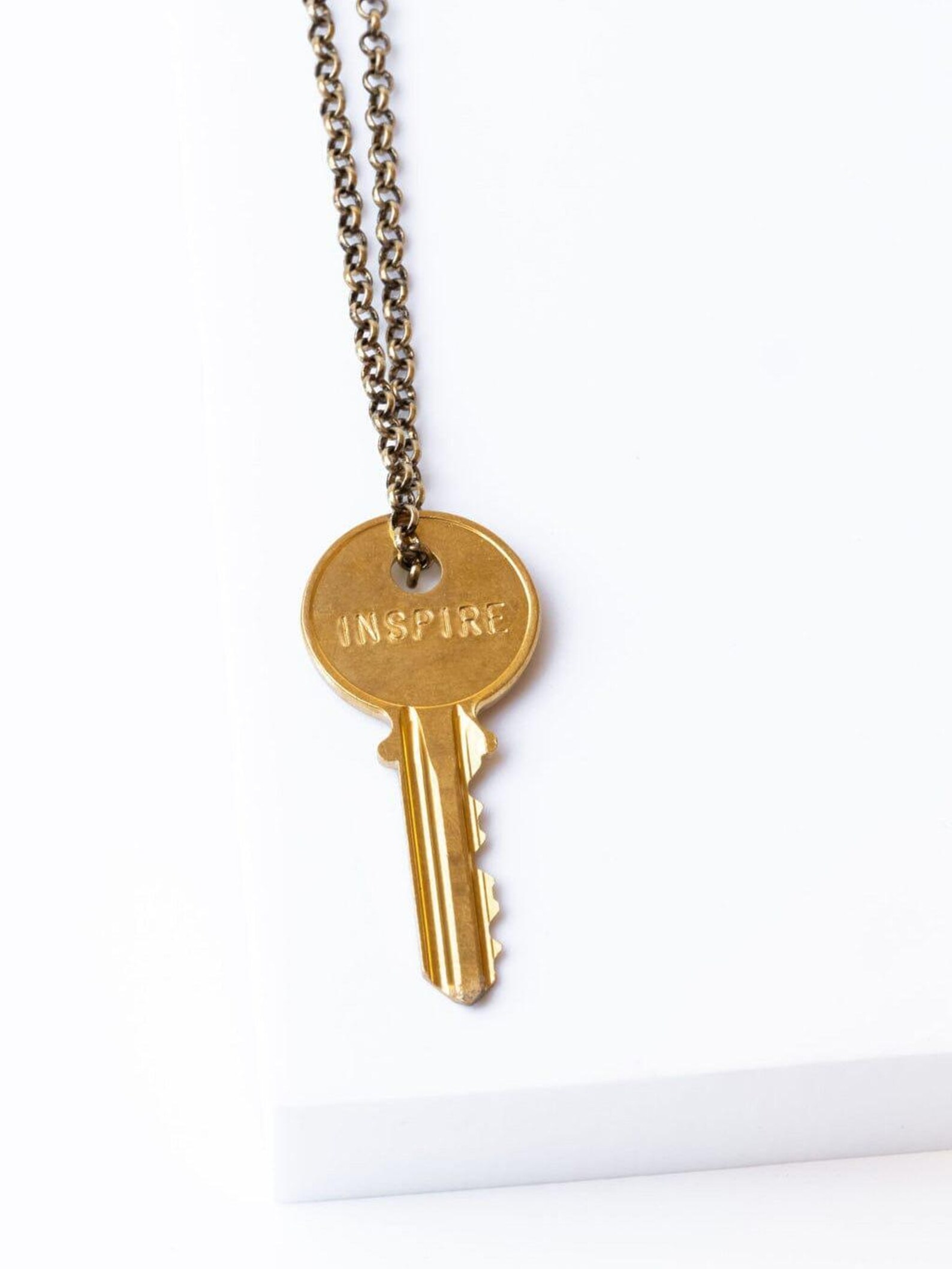 Classic Key Gold Chain Necklace - Etsy