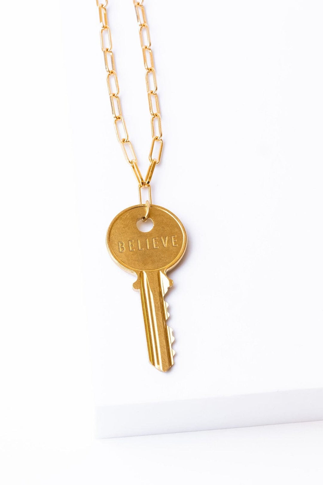Classic Key Brooklyn Chain Necklace - Etsy