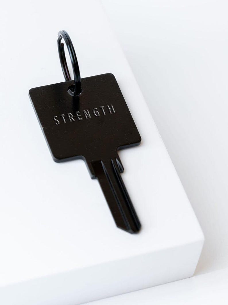 Matte Black Original Keychain - Etsy