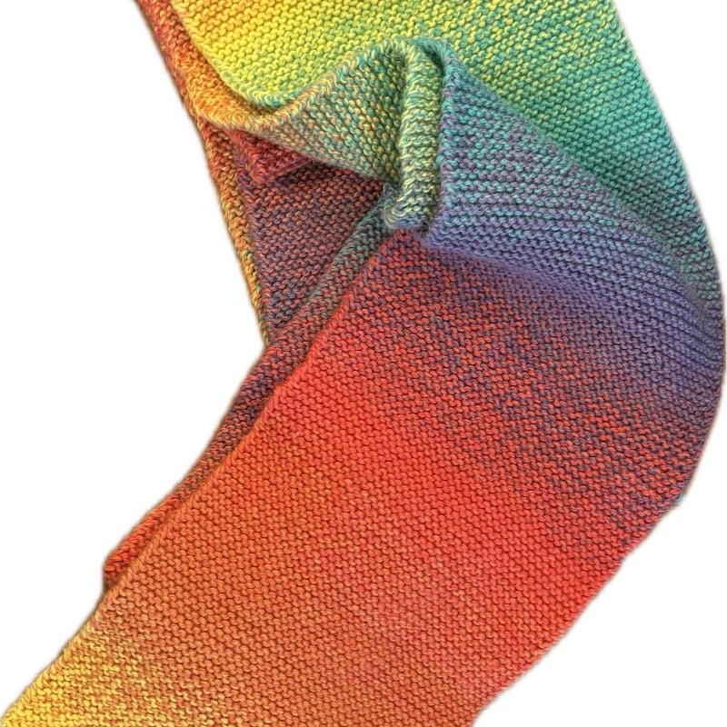 Rainbow Colour Scarf - Etsy