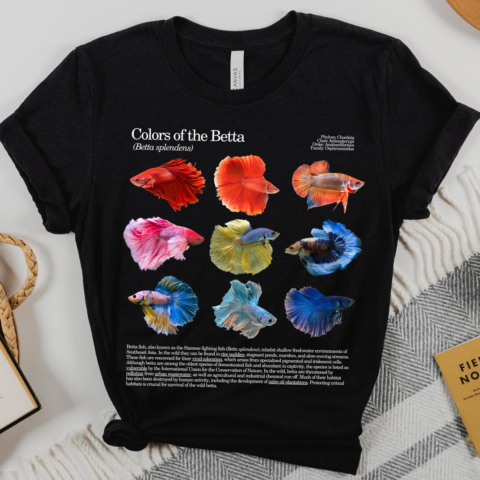 Trendy Betta Fish Shirt, Colors of the Betta T-shirt, Ocean Life Tee ...