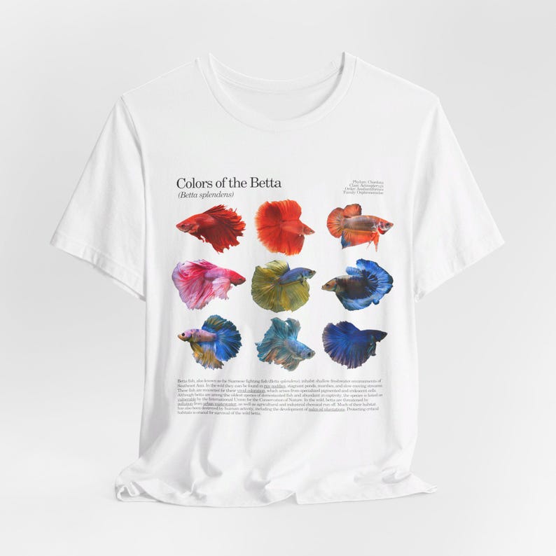 Trendy Betta Fish Shirt, Colors of the Betta T-shirt, Ocean Life Tee ...