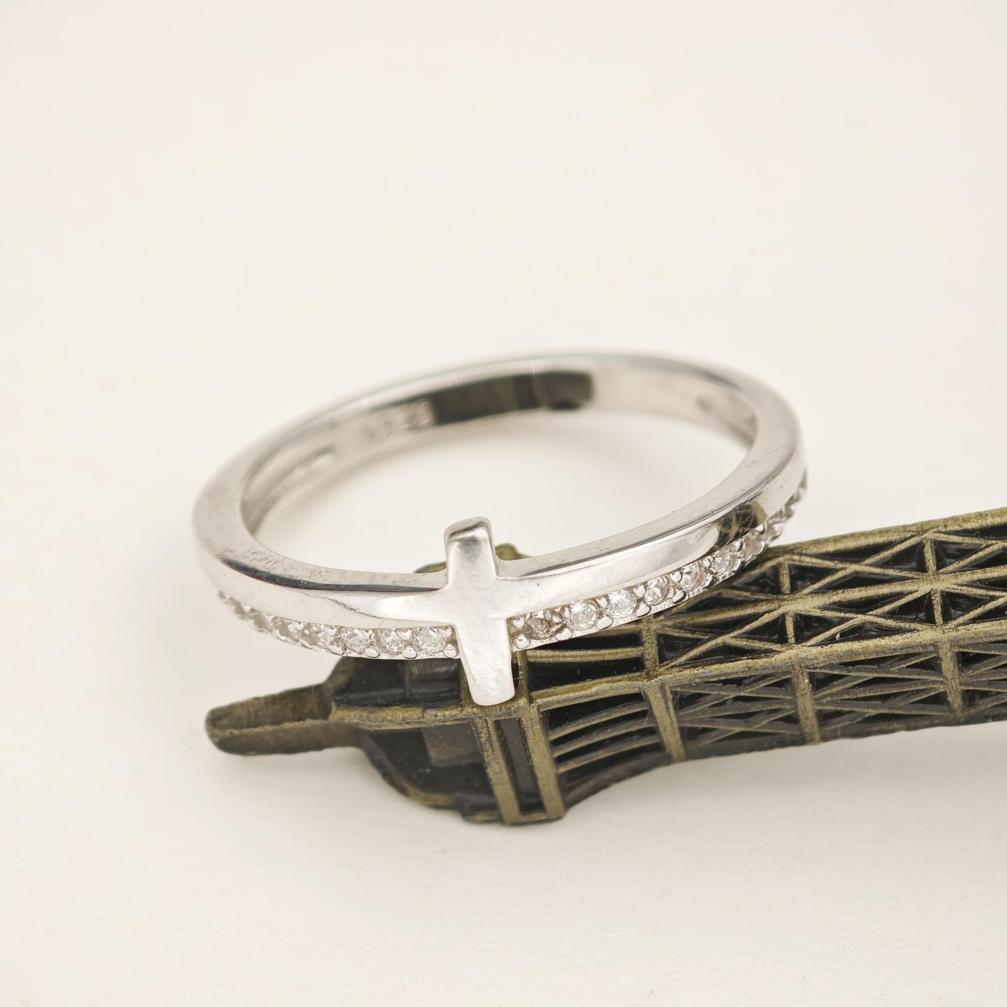 To My Daughter Cross Prayer Ring,cross Ring With Custom Engraving,s925 Silver Faith Cross Ring ...