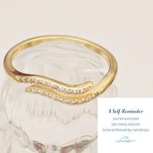 A Self Reminder Wave Ring,you've Survived Too Many Storms to Be ...