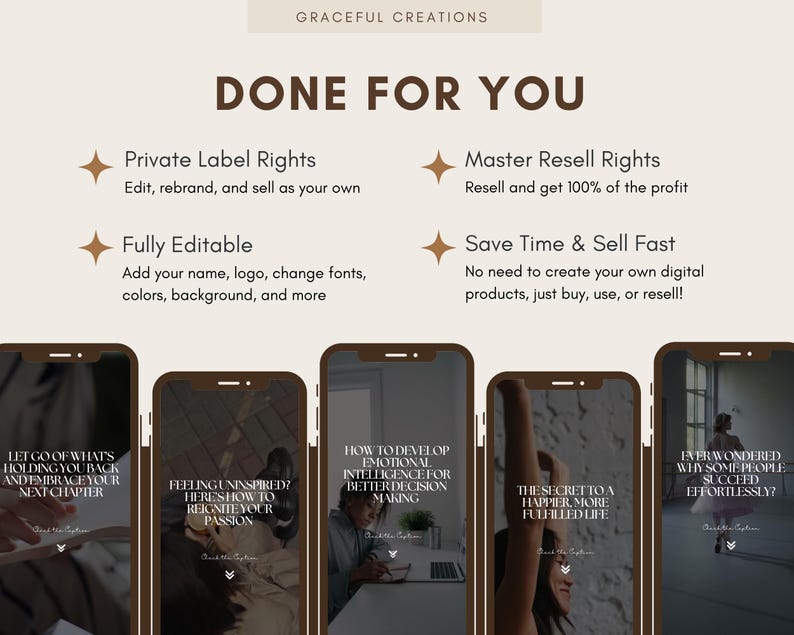 100 Instagram Reels Templates, Life & Mindset, Faceless Reels, Social ...