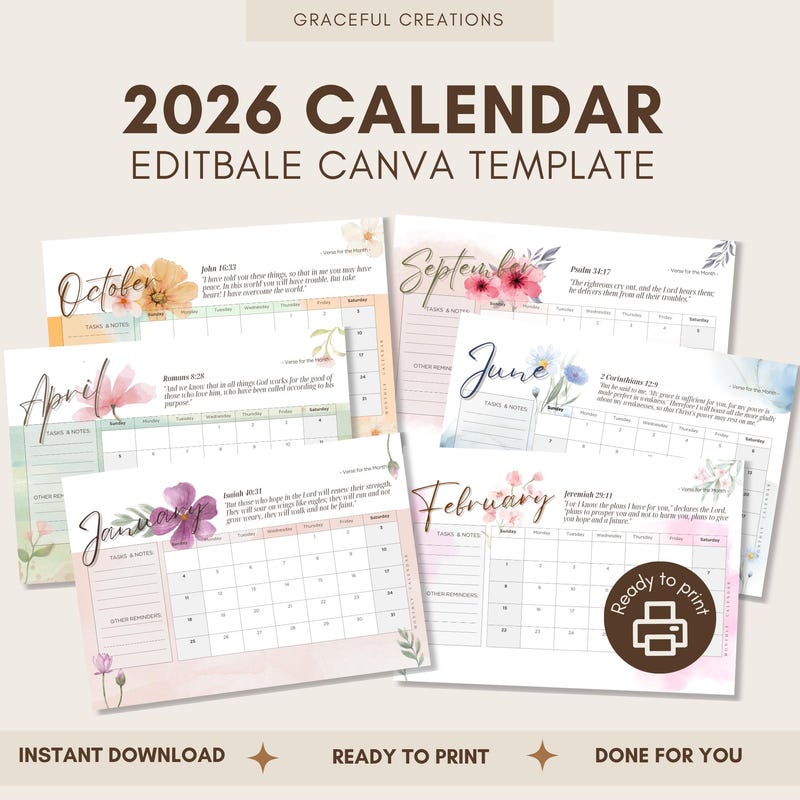 Christlicher kalender 2026 - Etsy.de