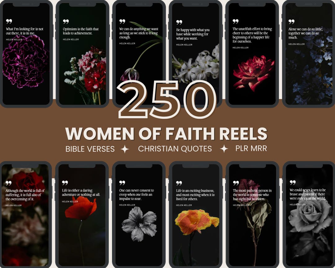 250 Christian Reels: Instagram Reels Templates, Bible Quotes, Women's ...