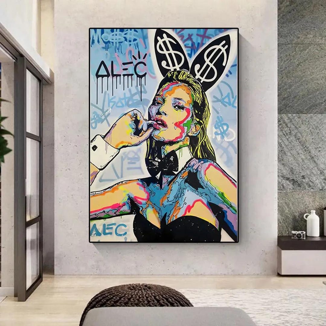 Alec Monopoly Graffiti Art Canvas Paintings Cartoon Anime Poster and ...